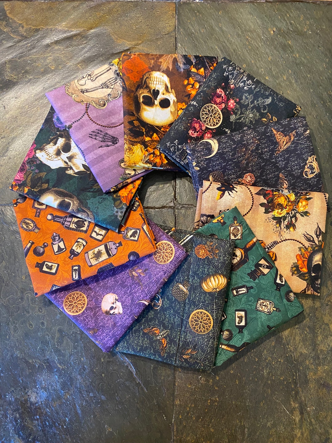 10 Pc Dreadful Delights Fat Quarter Bundle, Robert Kaufman, FQ ...