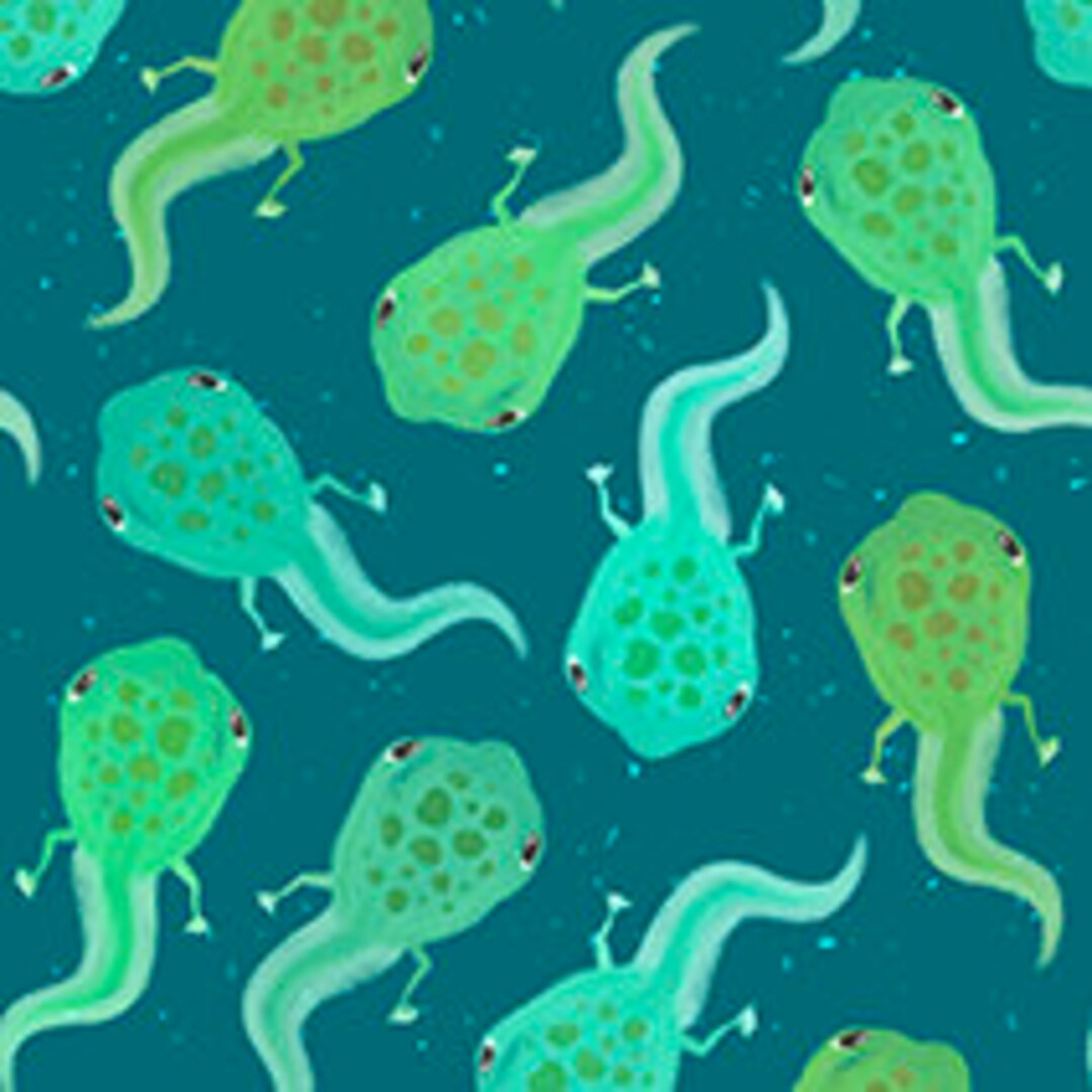 Tadpoles Allover Cotton Fabric, 120-23702 Backyard Bugs Paintbrush ...