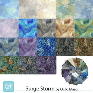 Torrents Cotton Fabric, Surge Storm 29923 QT Fabrics, Mottled Texture ...