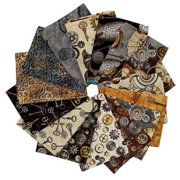 Steampunk Fabric - Etsy