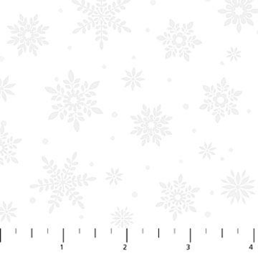 White Snowflakes Cotton Fabric, Twas the Night Before Christmas 27025 ...