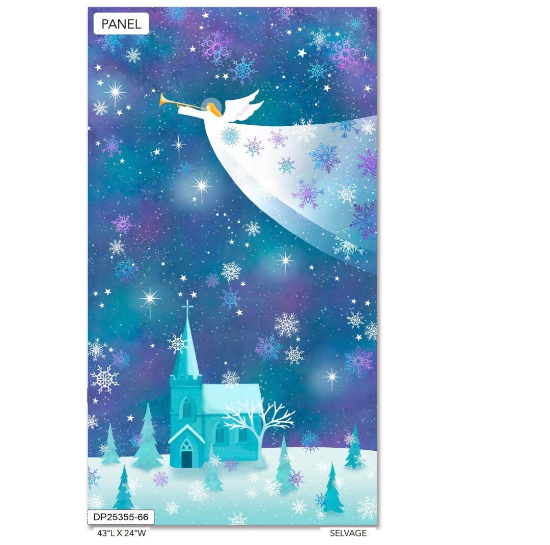 Angels on High 24'' Panel Cotton Fabric, Angels on High Cathy Squire ...