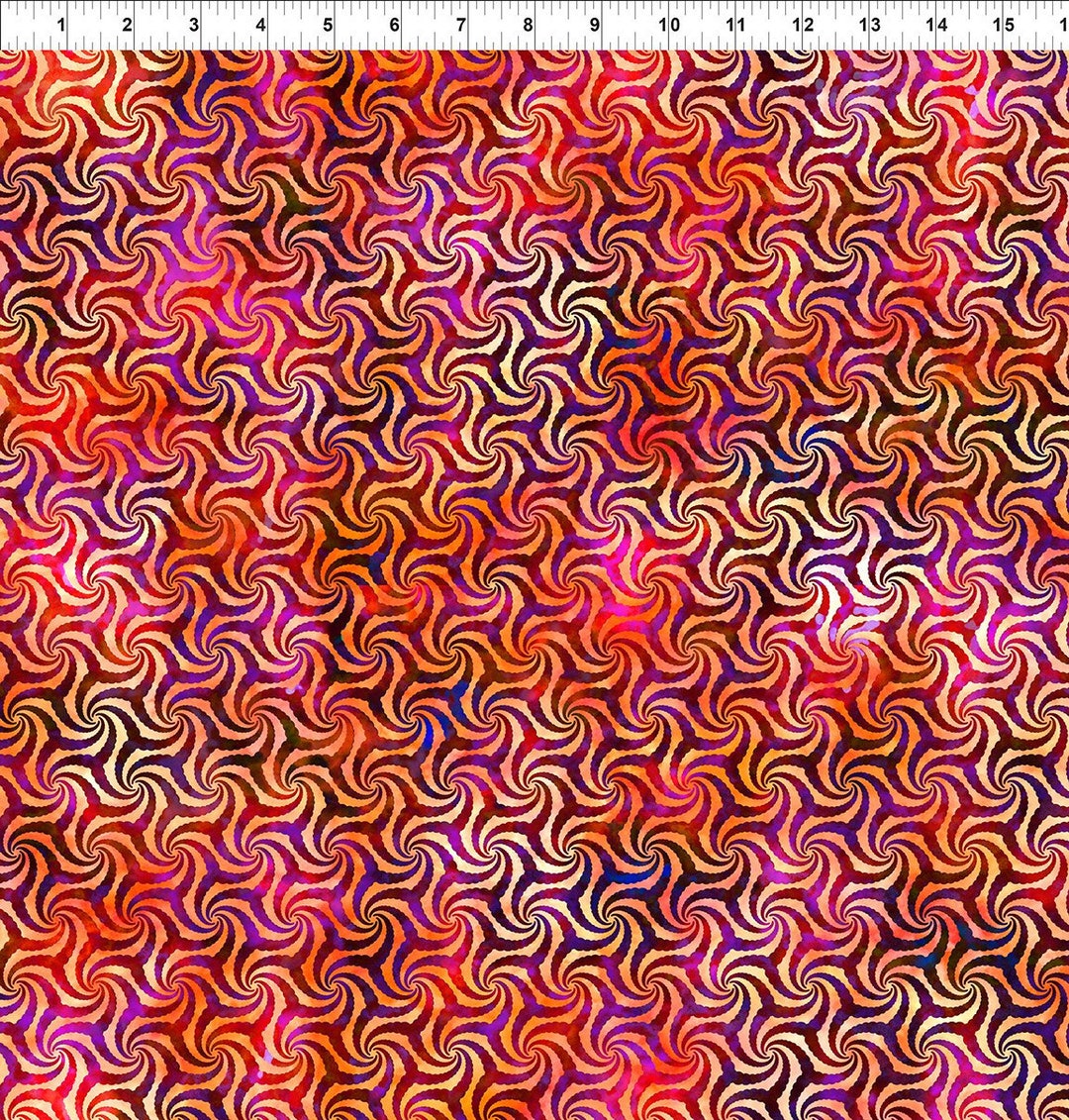 Twist Cotton Fabric, Red / Multicolor, Elysian 4JYN-1, in the Beginning ...