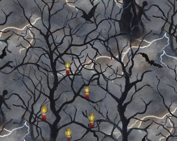 Haunted Hollow Halloween Cotton Fabric, an Eerie Welcome 22291, 3 ...