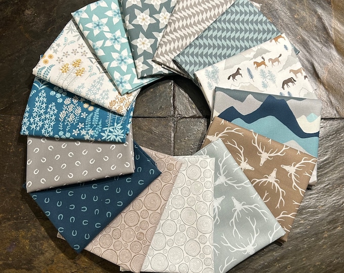 Circling Hawks Paper Pattern for Quilt Top & Binding, Designed Using ...