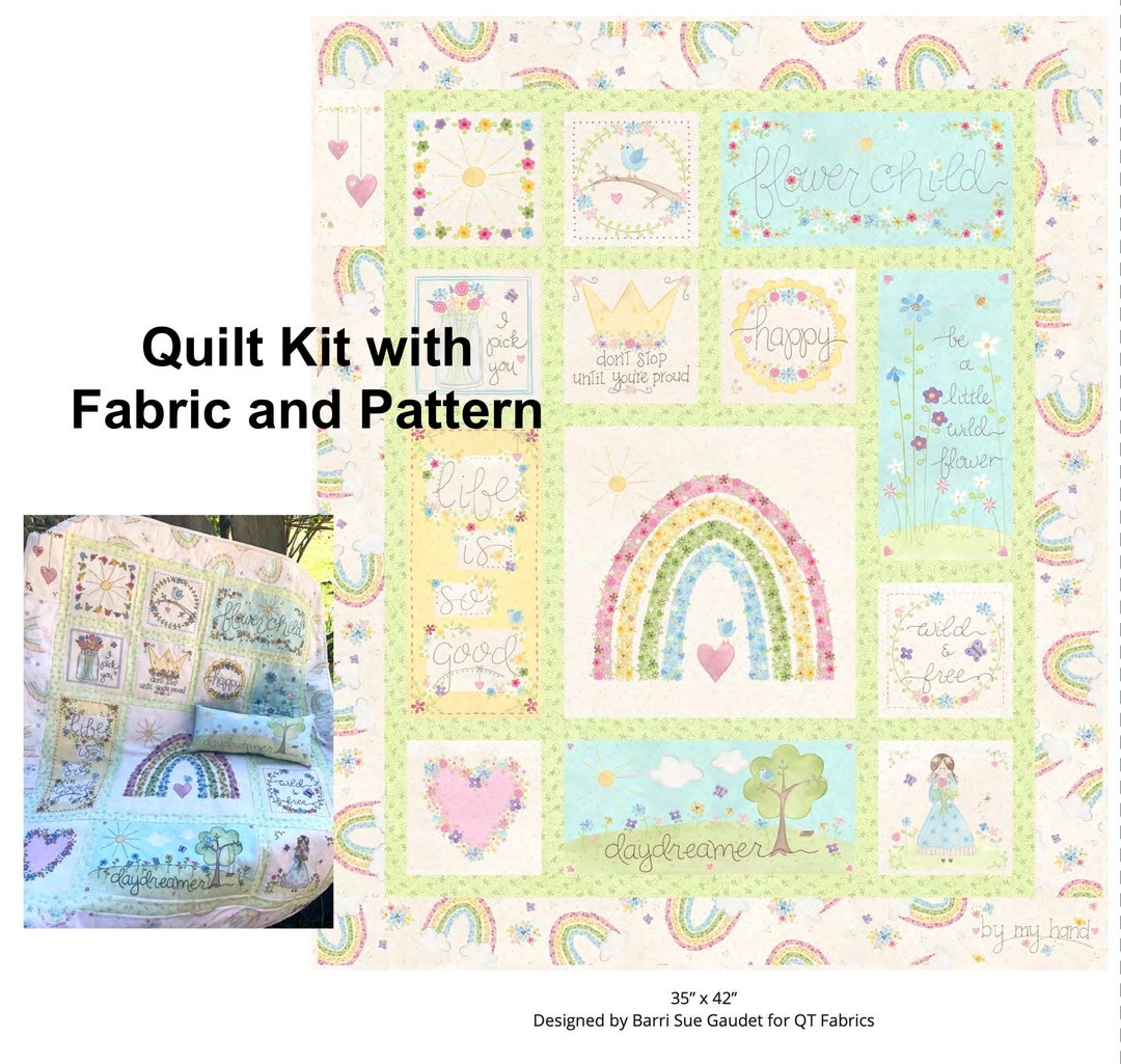 Little Bit of a Daydreamer Quilt Kit W/ Fabric and Pattern for Quilt ...