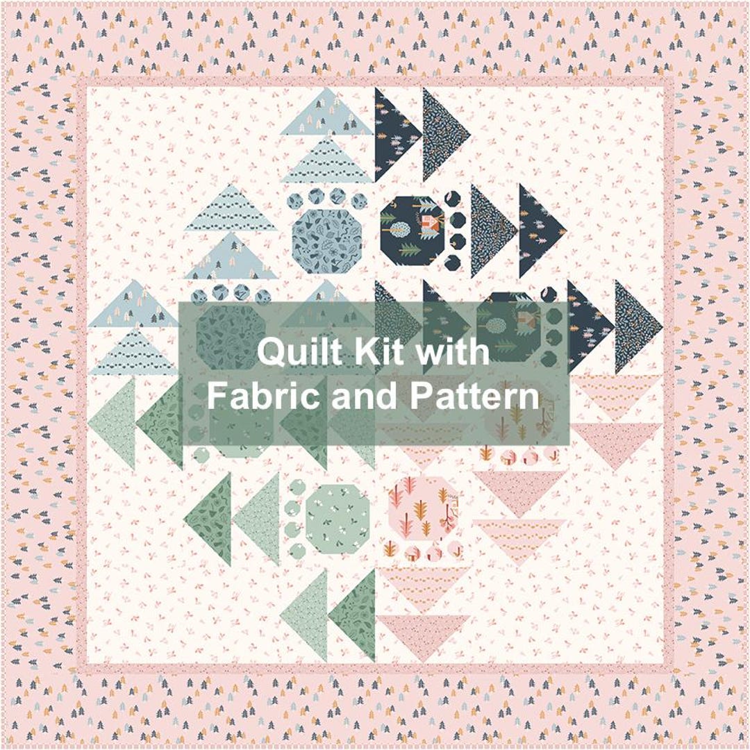 Tracking Quilt Kit With Fabric and Pattern for Quilt Top & Binding ...