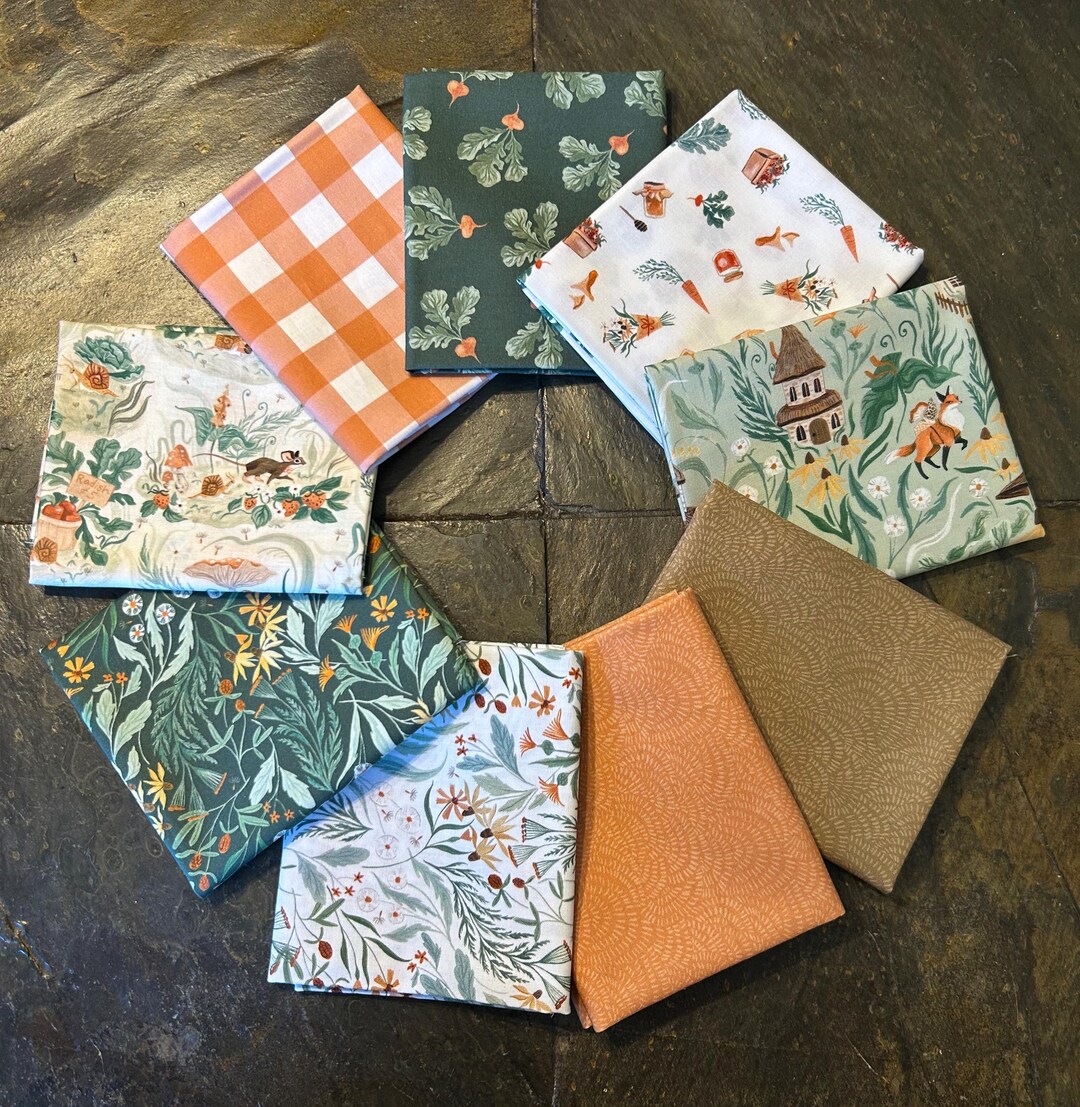 9 Pc Country Mouse Fat Quarter Bundle, Dear Stella, Rae Ritchie FQ ...
