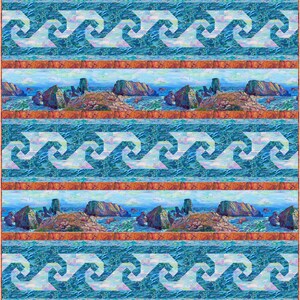On the Water Quilt Kit With Fabric and Pattern for Quilt Top & Binding ...