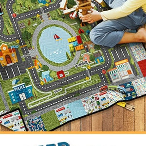 Beep Beep Cotton Fabric, Clothworks, Michael Zindell Car Fabric City ...