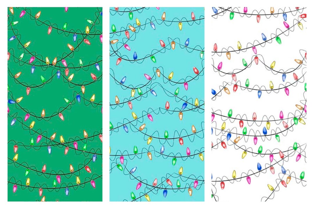 Christmas Lights Cotton Fabric, 30359 Holiday Party Ink & Arrow QT ...