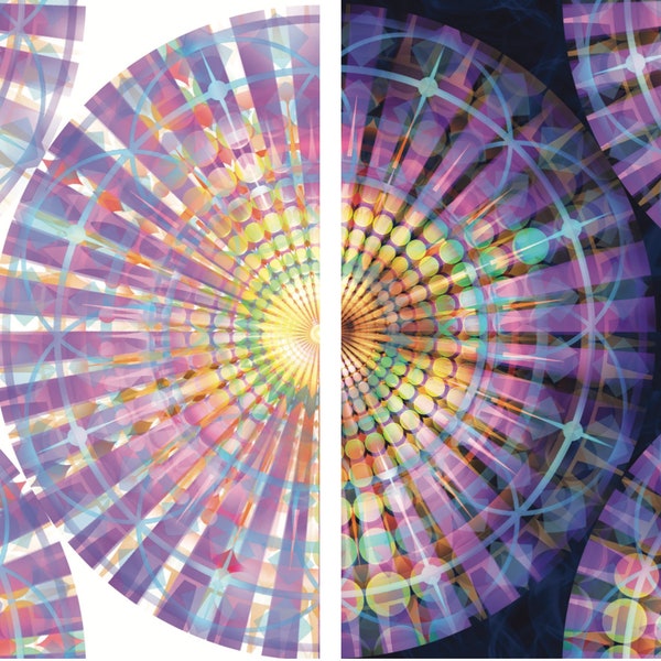 Large Bright Circles Fabric - Etsy