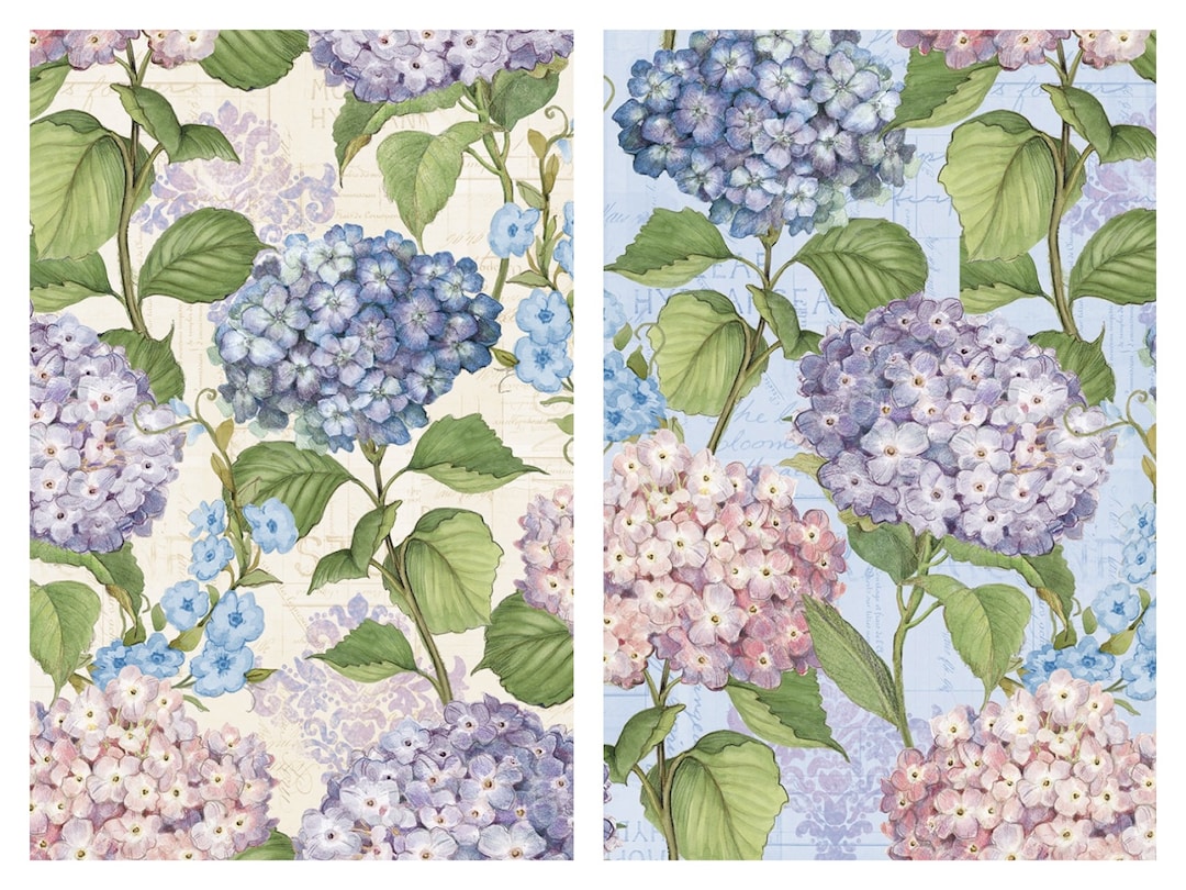 Hydrangeas All Over Cotton Fabric, Hydrangea Mist 39822 Susan Winget ...