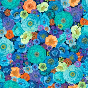 Proud Peacock Quilt Kit With Fabric and Pattern for 67x74 Quilt Top and ...