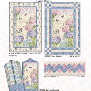 Hydrangeas Large Panel Cotton Fabric, Hydrangea Mist 39818-243 Susan ...