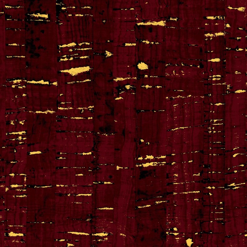 Uncorked Cotton Fabric, Windham, Another Point of View, Gold Metallic ...