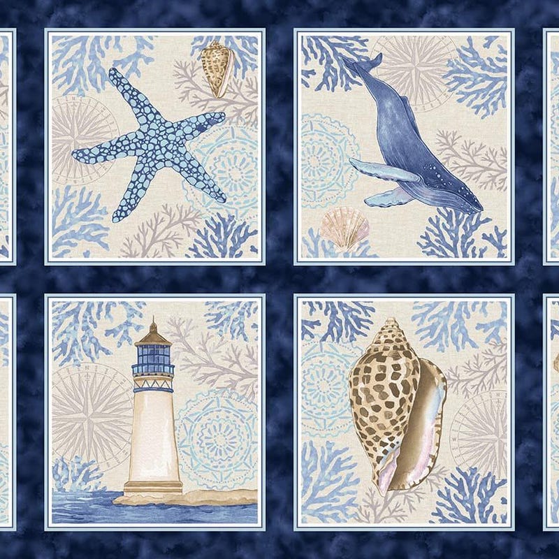 Seashore Fabric - Etsy