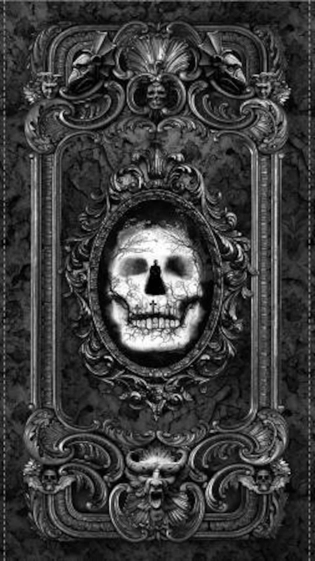 Wicked Skull Panel Cotton Fabric Halloween Wicked Eve C8645 - Etsy