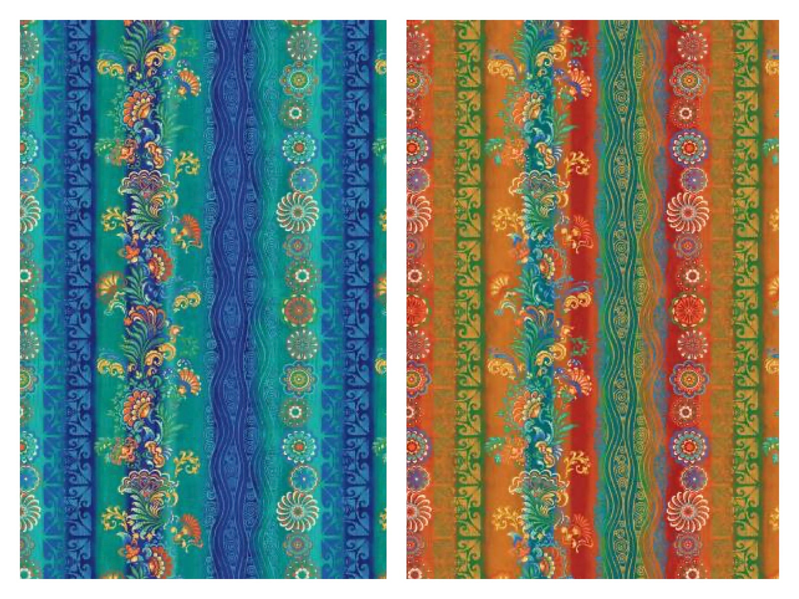 Oceanic Stripe Cotton Fabric Atlantis David Galchutt Benartex - Etsy