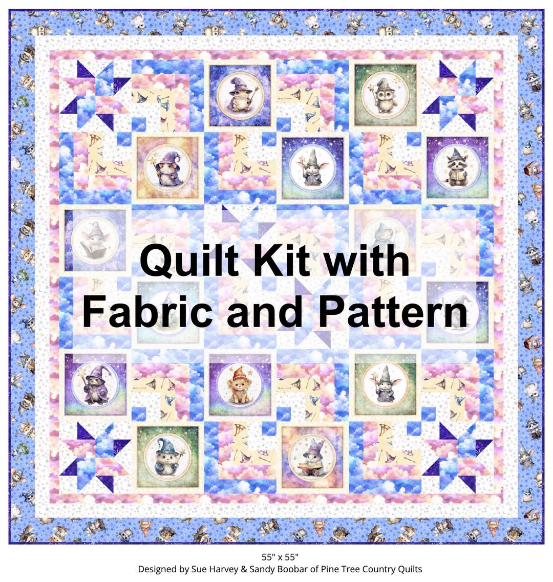 Sky Full of Magic Quilt Kit With Fabric and Pattern for Quilt Top ...
