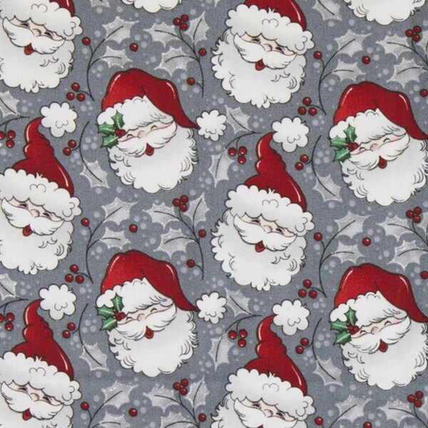 Vintage Santa Fabric - Etsy