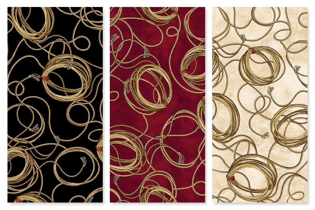 Lasso Cotton Fabric, 14475 Yellowstone, Benartex, Western Cowboy Saddle ...