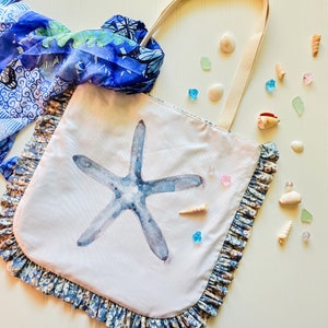 Shell Toss Cotton Fabric, Blue Escape Coastal Riley Blake, BTY FQ Fat ...