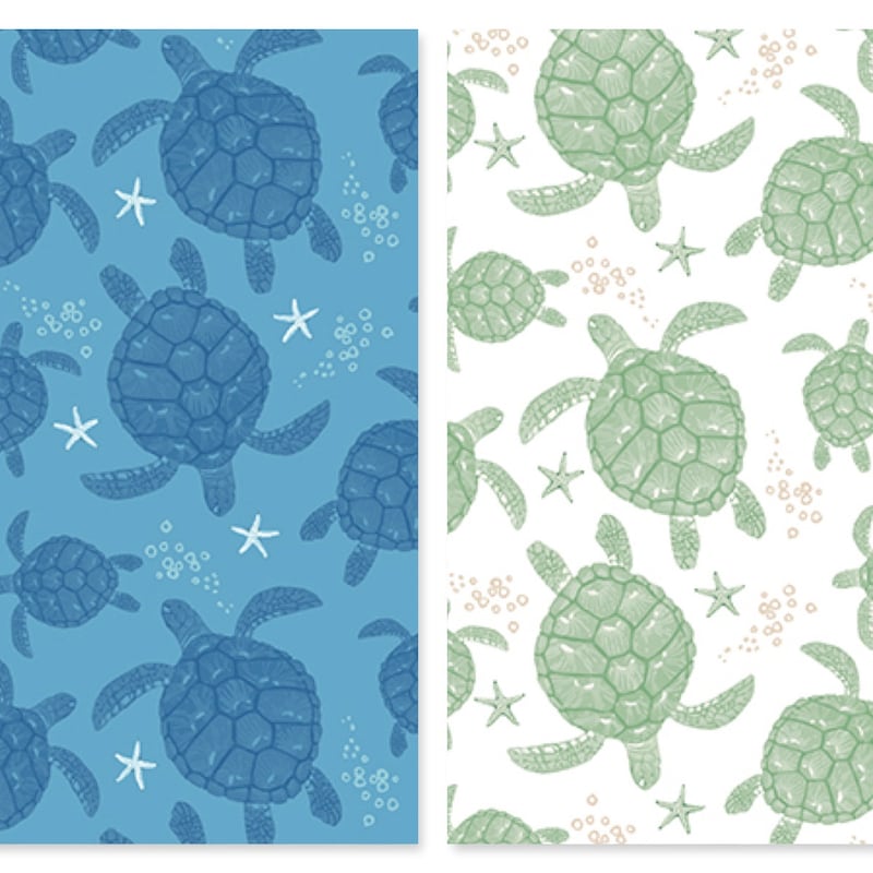 Turtle Fat Quarter Fabric - Etsy