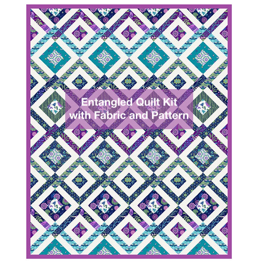 Entangled Quilt Kit With Fabric and Pattern for Quilt Top and Binding ... Entangled Quilt Kit With Fabric and Pattern for Quilt Top and Binding ...