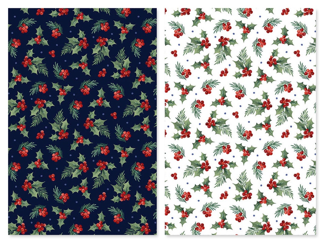 Holly Cotton Fabric, Farmstead Friends Simon Treadwell Northcott 26898 ...