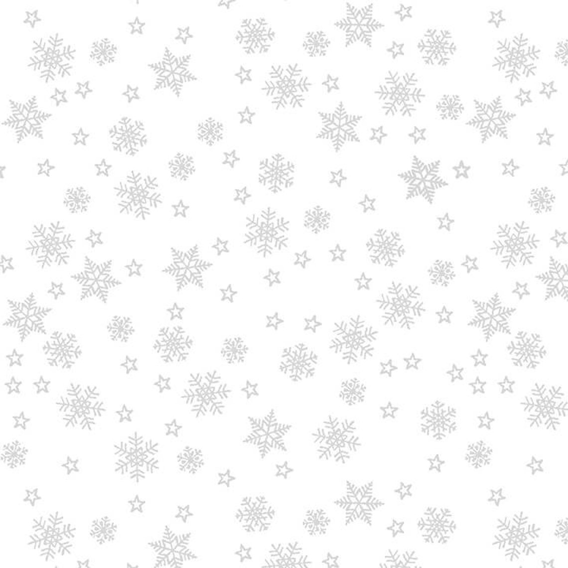 Snowflake Flannel Cotton Fabric Winter Rendezvous F418-9 2 Ply - Etsy