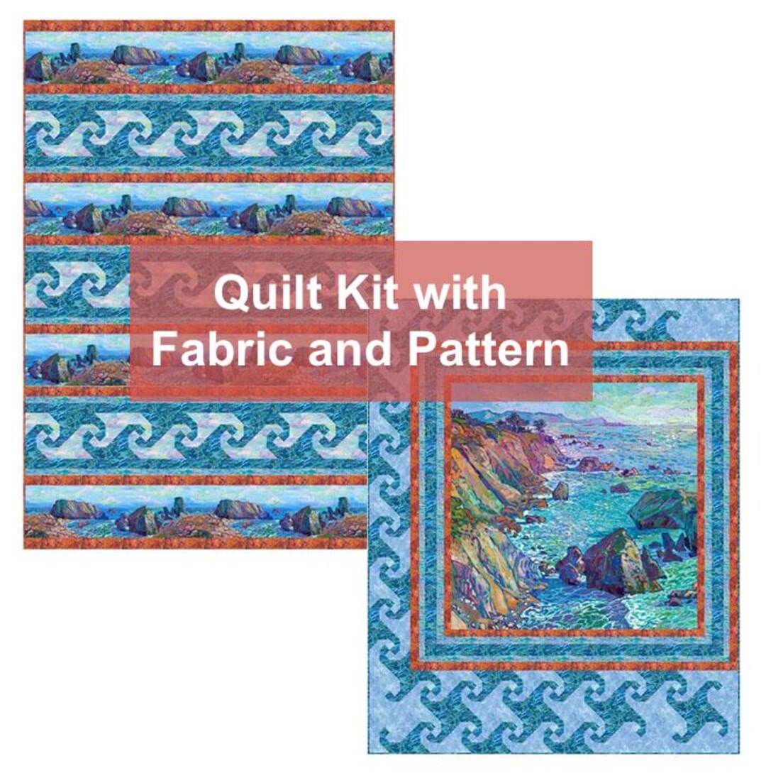 On the Water Quilt Kit With Fabric and Pattern for Quilt Top & Binding ...
