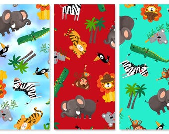Rainforest Jungle Cotton Fabric, Wee Safari 25645-10 Northcott Deborah ...