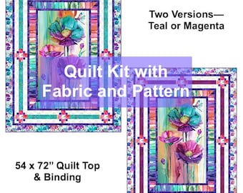 Butterflies Quilt Kit With Fabric and Pattern for Quilt Top and Binding ...