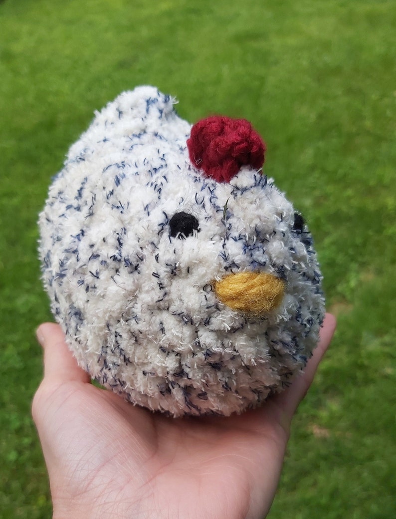 Mabel Chicken Handmade Stuffed Animal - Ivory Tweed - Etsy