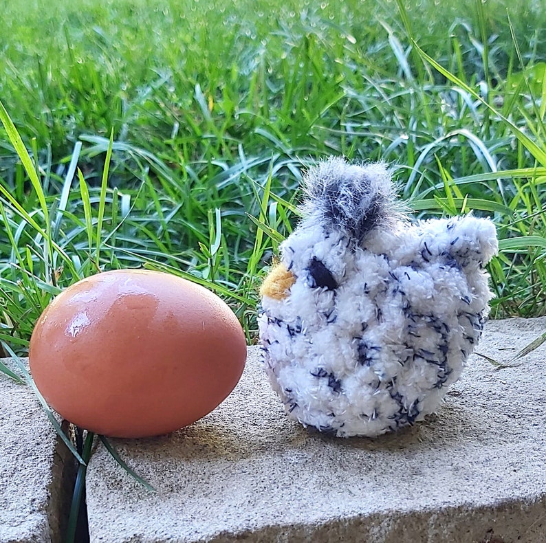 Mini Mabel Chicken Handmade Stuffed Animal Ivory Tweed - Etsy