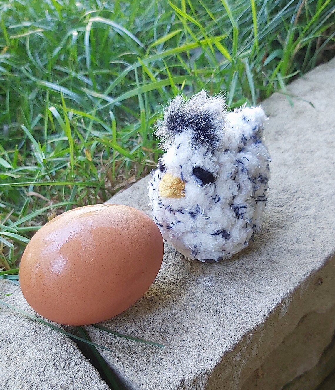Mini Mabel Chicken Handmade Stuffed Animal Ivory Tweed - Etsy