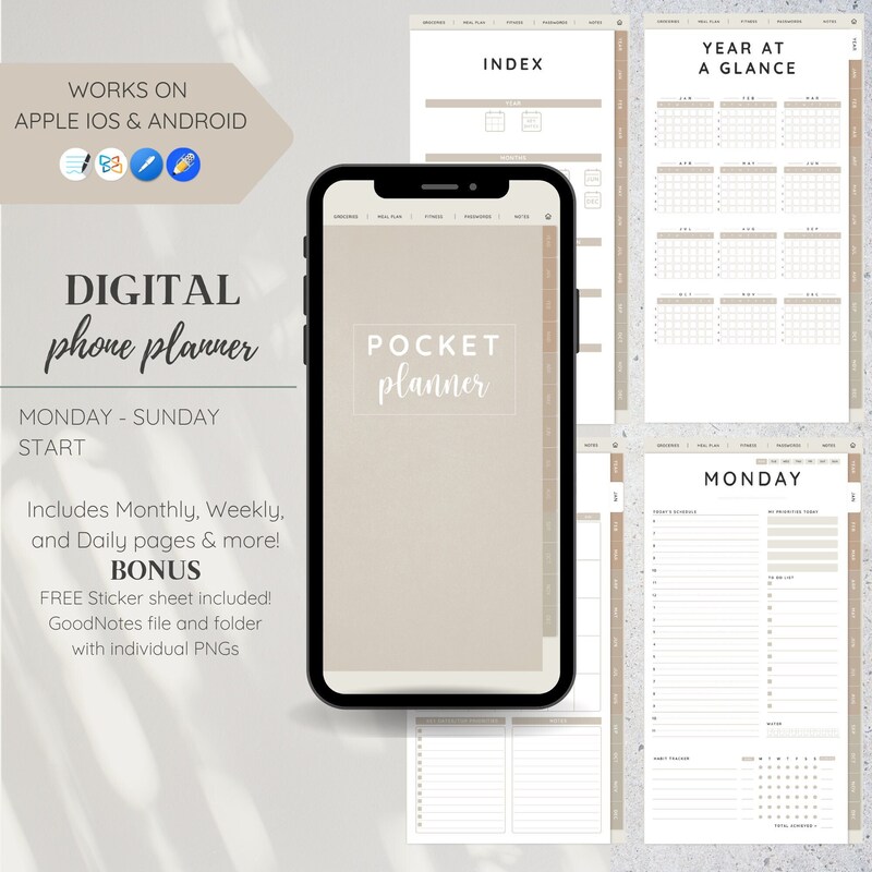 Pocket Planner Aesthetic - Etsy