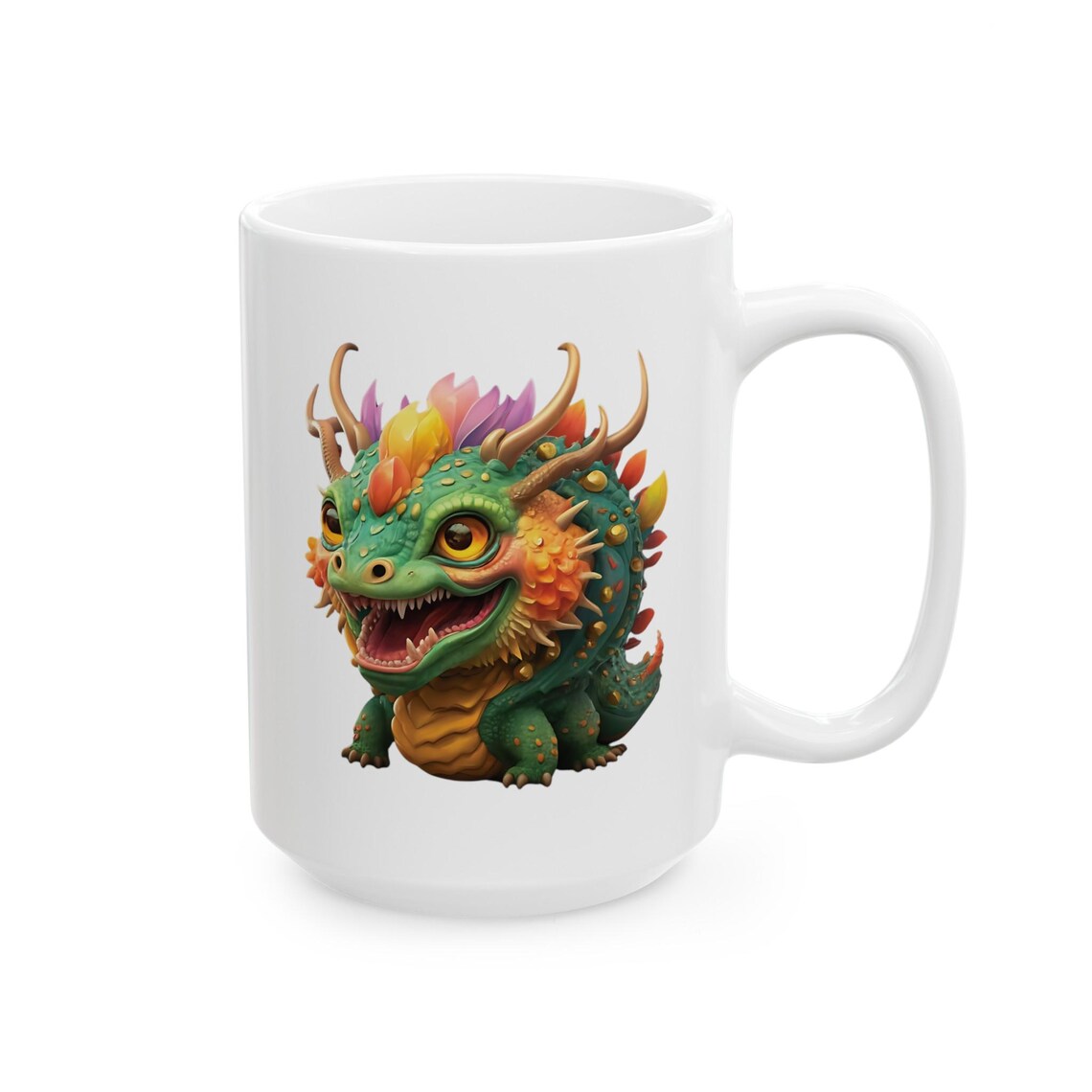 Adorable Creature Mug Coffee Mug Cute Dragon Tea Cup 11oz 15oz - Etsy