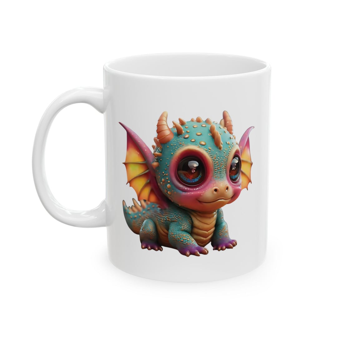 Dreamy Dragon Mug Dragon Coffee Cup Cute Dragon Tea Mug 11oz 15oz - Etsy
