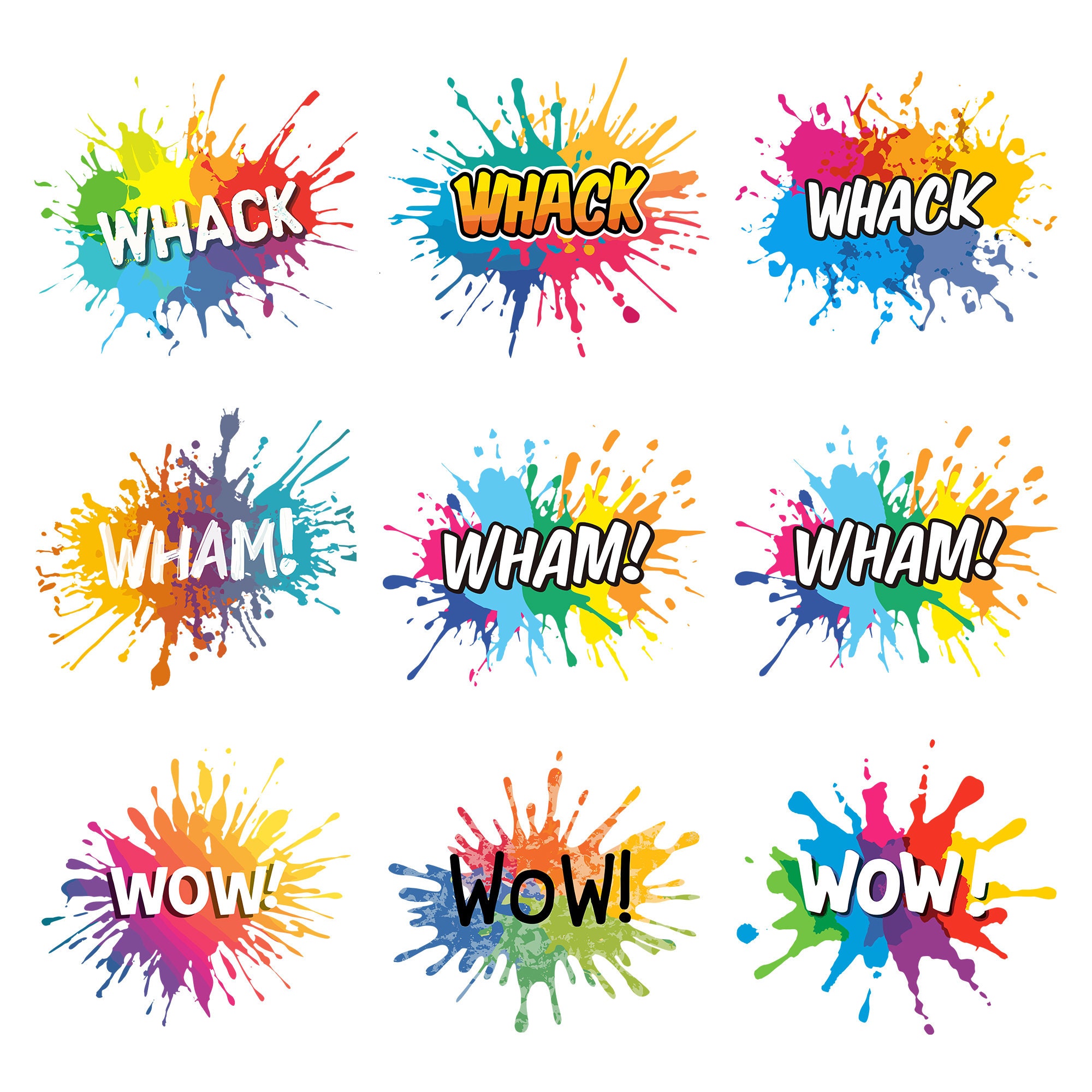 Comic Style Bubbles TEXT PNG CLIPART Bundle of 45 Png Svg Eps Pdf Free ...