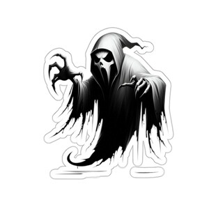 Horror and Spooky HALLOWEEN GHOST Sticker Cute BOO Halloween Stickers ...