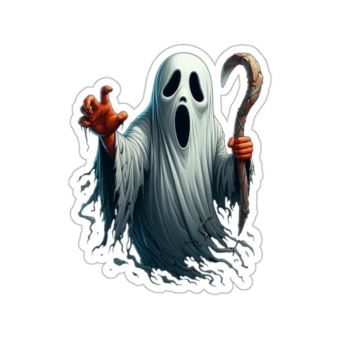 Horror and Spooky HALLOWEEN GHOST Sticker Cute BOO Halloween Stickers ...