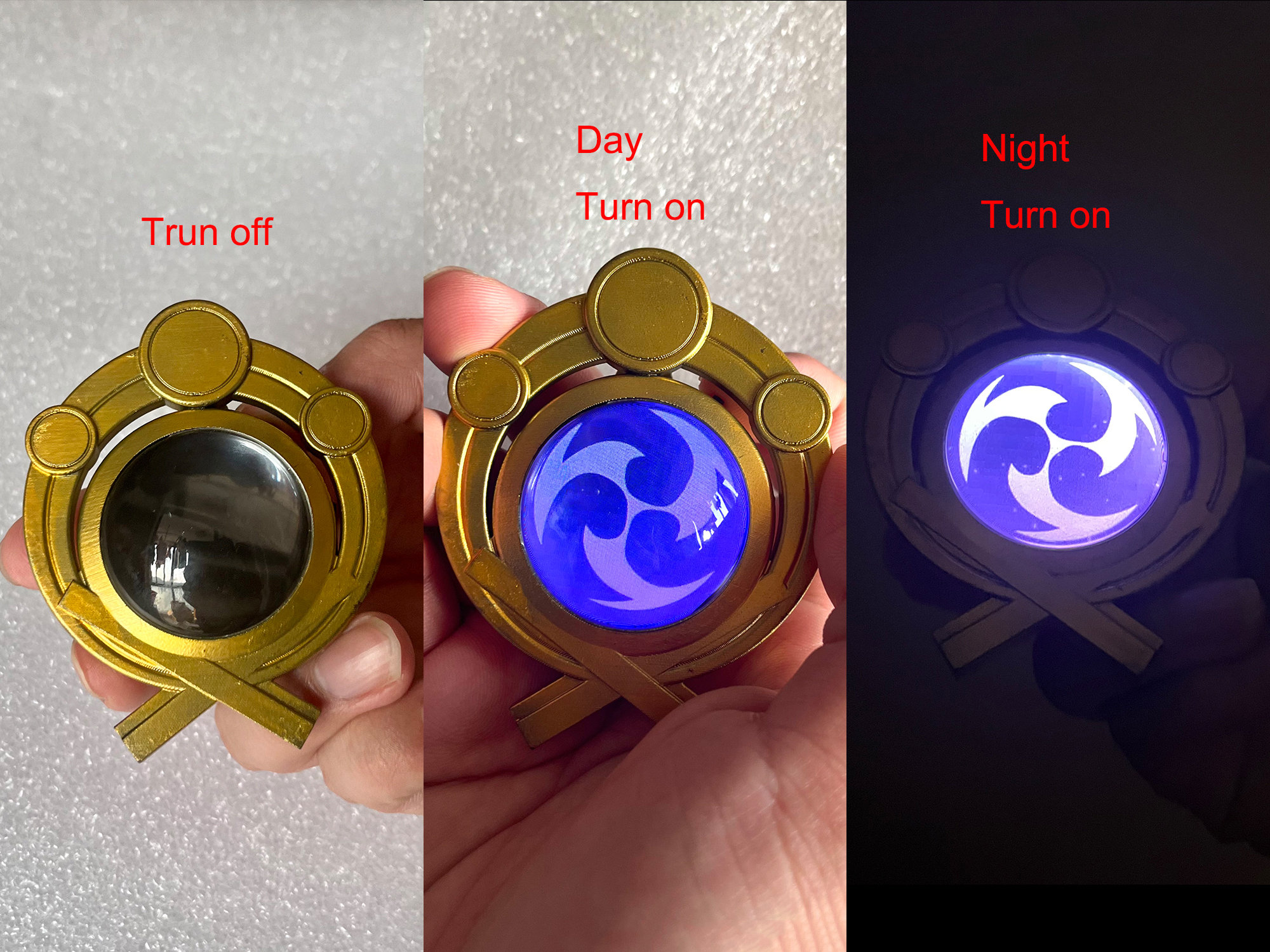 Inazuma Vision, LED Light up Genshin Impact Vision,led Inazuma Vision ...