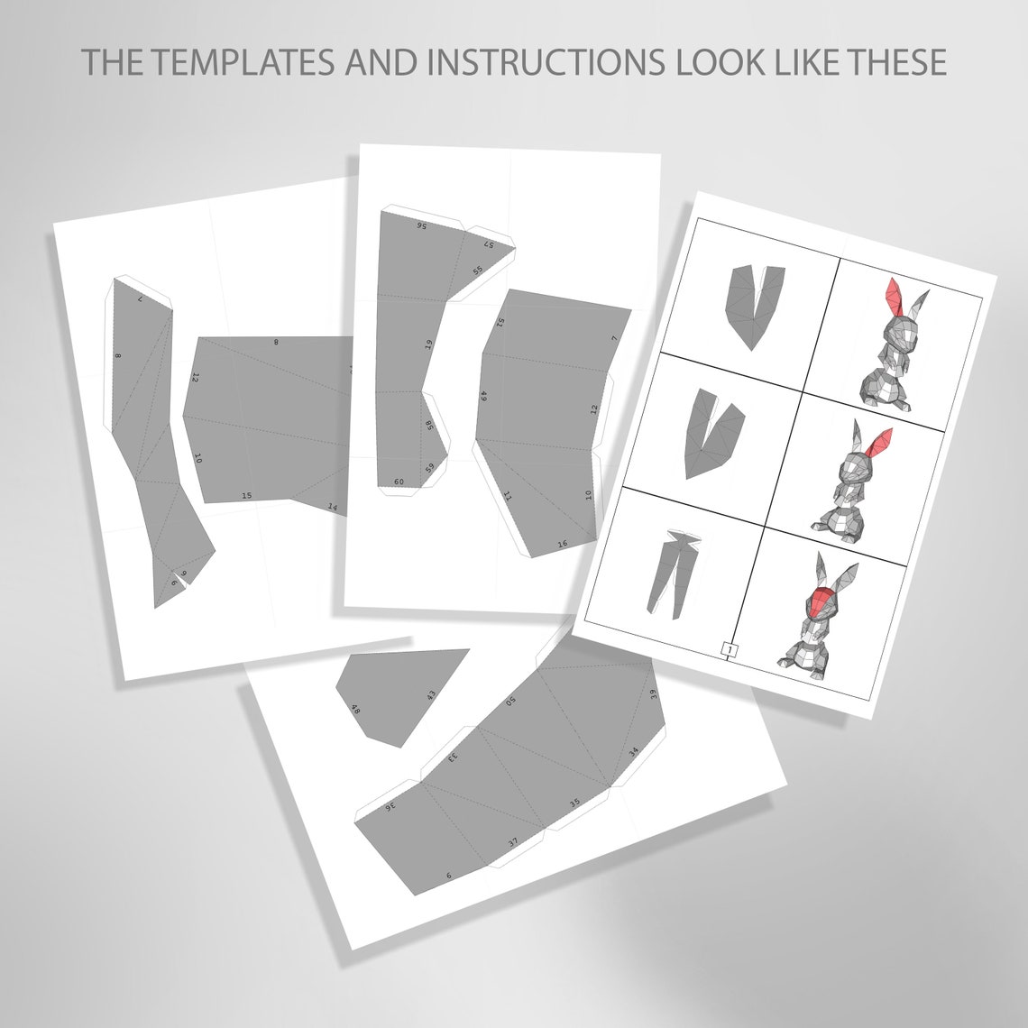 Easter Bunny Candy Jar 3d Papercraft Model, Easter Papercraft, Easter ...