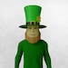 St Patrick Mask + Hat, Papercraft Digital Template, St Patrick ...