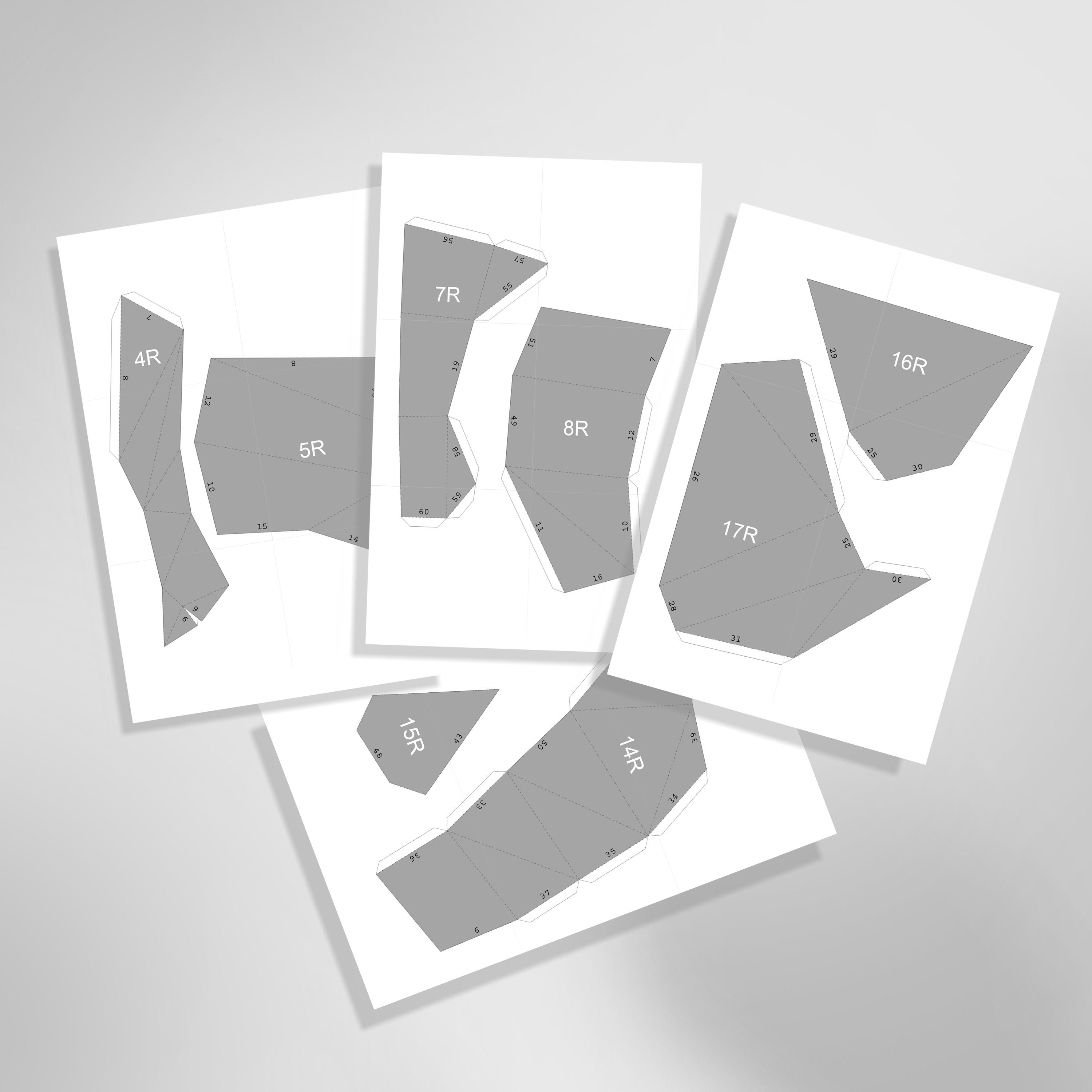 Oni Demon Papercraft Mask,diy, Party and Halloween Digital Mask ...