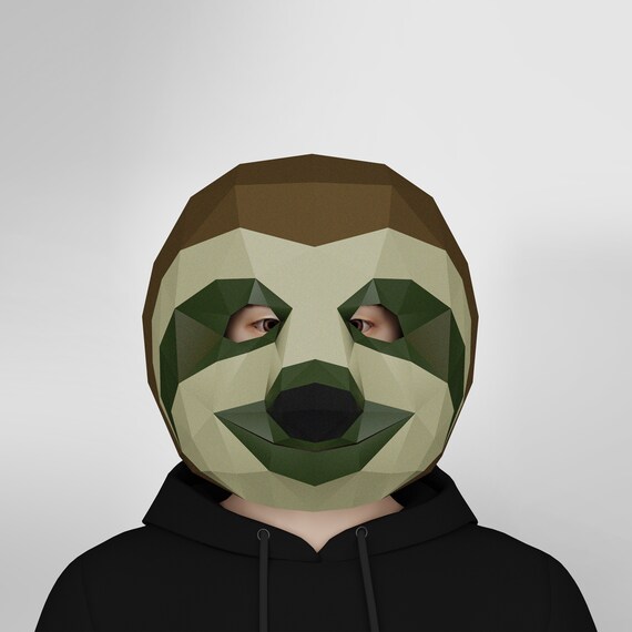 Sloth Mask Template