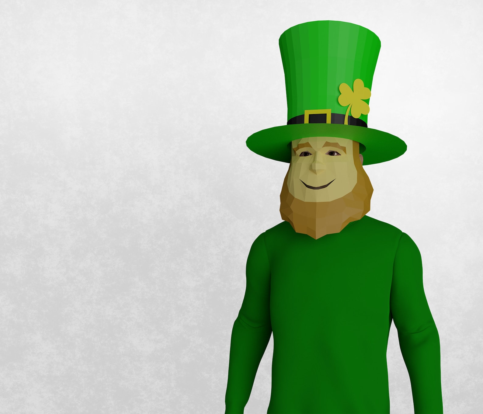 St Patrick Mask + Hat, Papercraft Digital Template, St Patrick ...