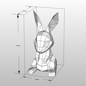 Easter Bunny Candy Jar 3d Papercraft Model, Easter Papercraft, Easter ...